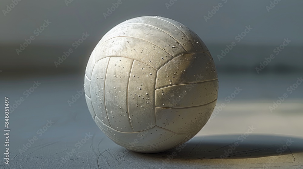 Realistic white volleyball ball isolated on transparent background ...