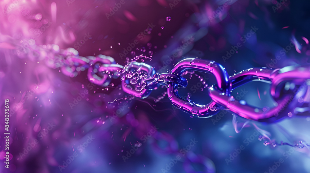 extreme zoom on a chain in the air as a whip, anime effects, abstract ...