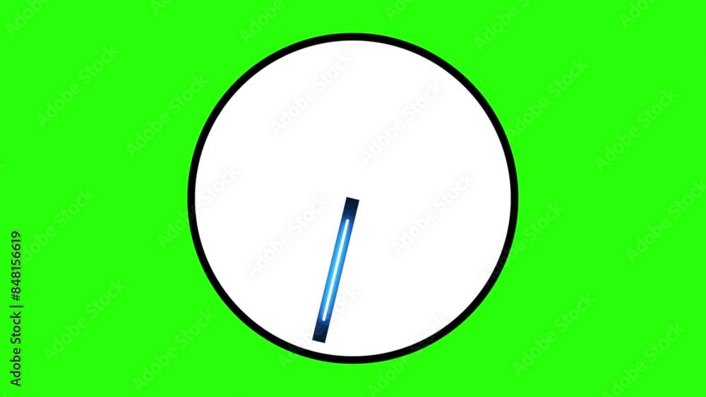 Circle clock. concept of tim. Clock animation. Circular wall clock ...