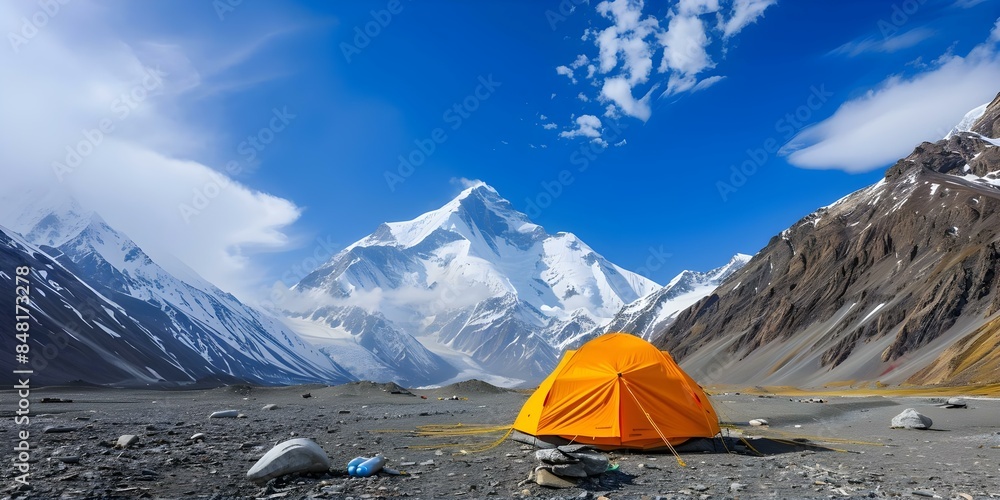 Captivating Image of K2 Base Camp in the Karakoram Range, Gilgit ...