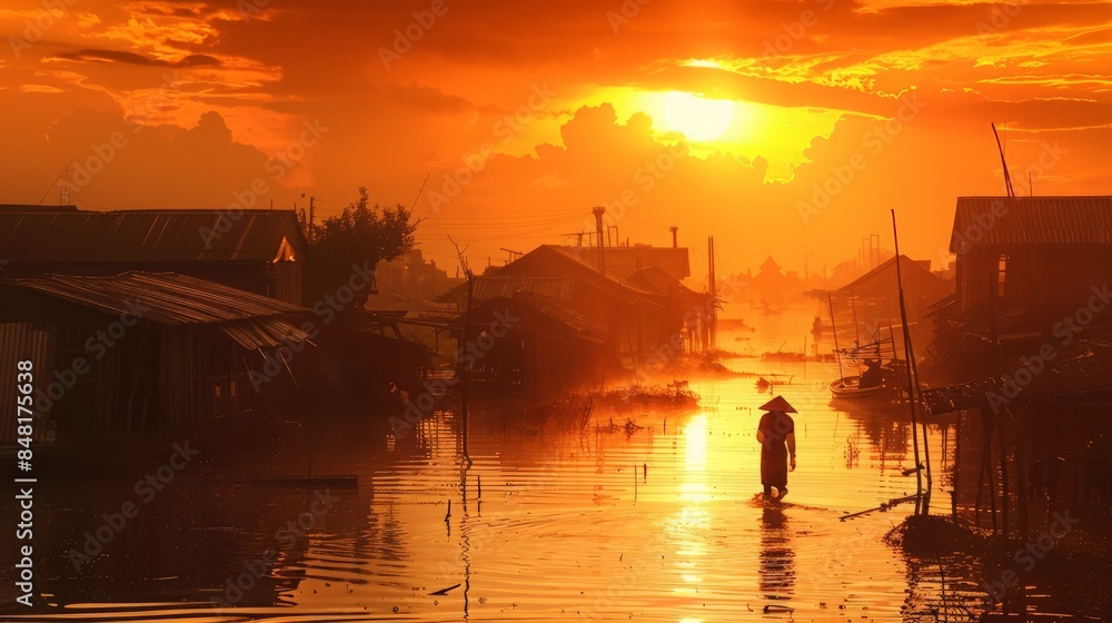 Climate refugees are forced to relocate due to the impacts of global ...