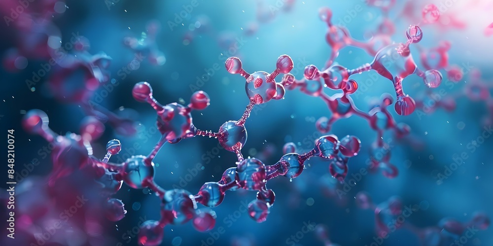 3D protein structure model of amino acid in biochemistry and biology ...