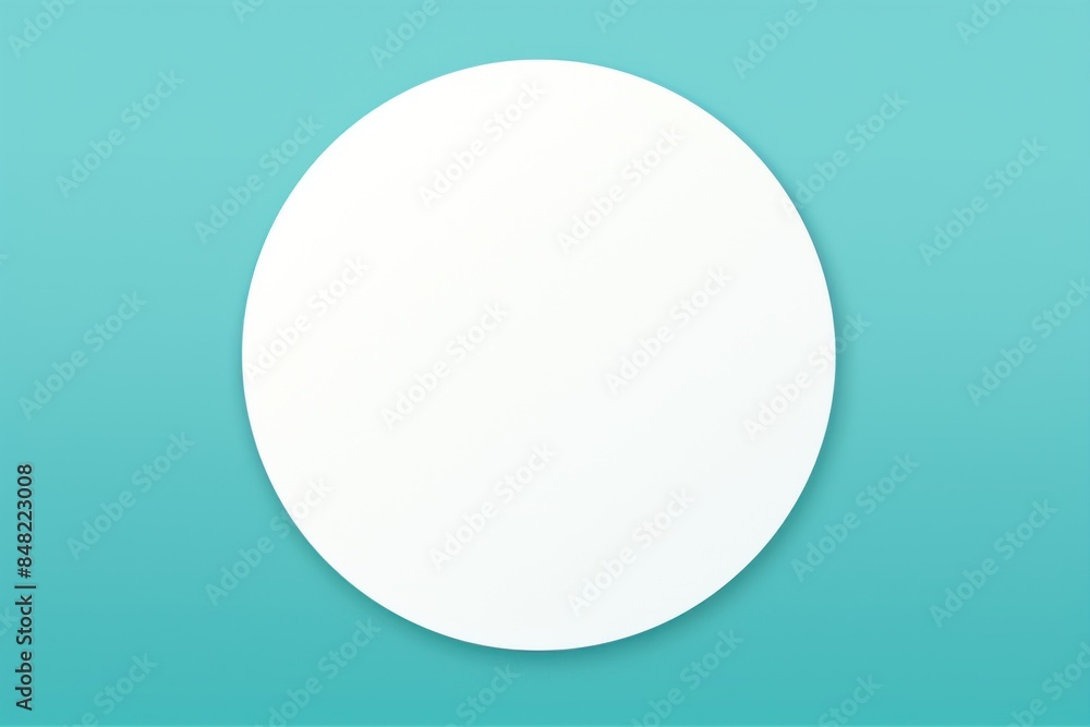 White empty blank area circle on background, pixel-perfect simple, flat ...