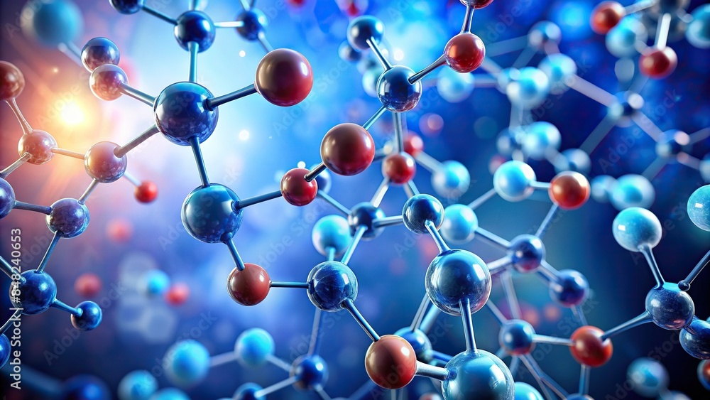 Science background with atoms and molecules, science, background, atoms ...