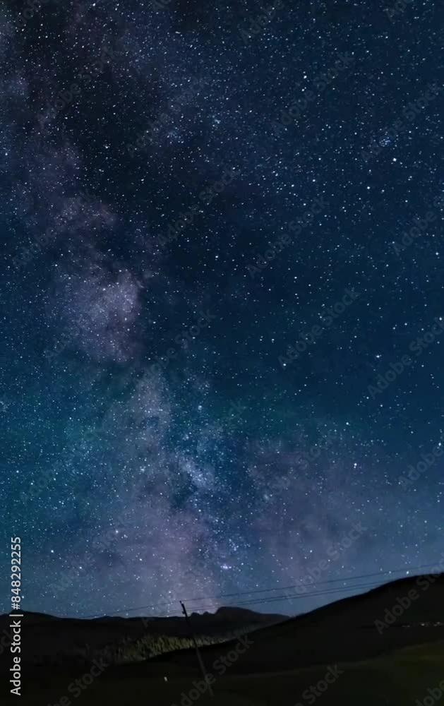 Intergalactic travel through neon glowing clusters of stars and ...