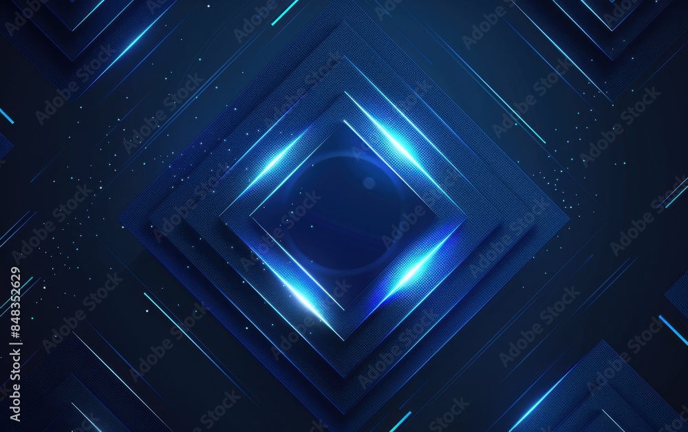 Blue background with a geometric design, futuristic and high-tech feel ...