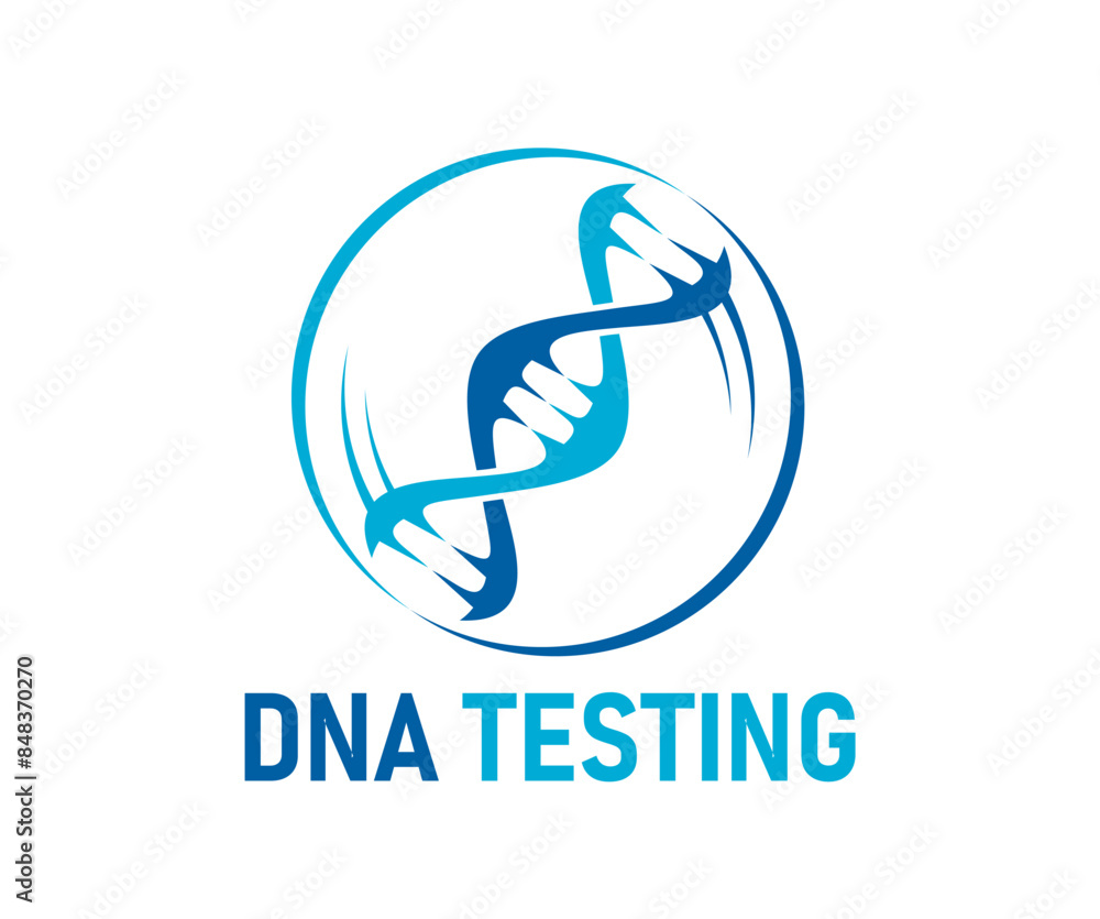 Dna helix icon, science research, genome technology, gene evolution ...