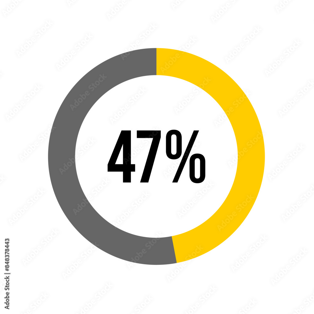 47% percent percentage diagram meter from ready-to-use for web design ...