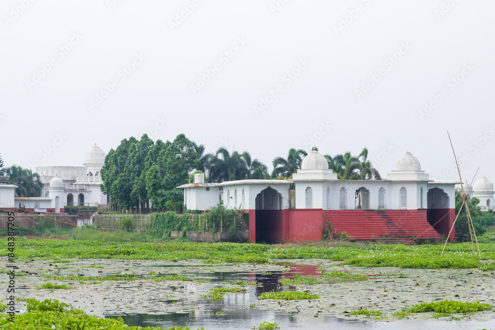 Melaghar, India 28 may 2022.Neermahal Palace located on an islet in ...