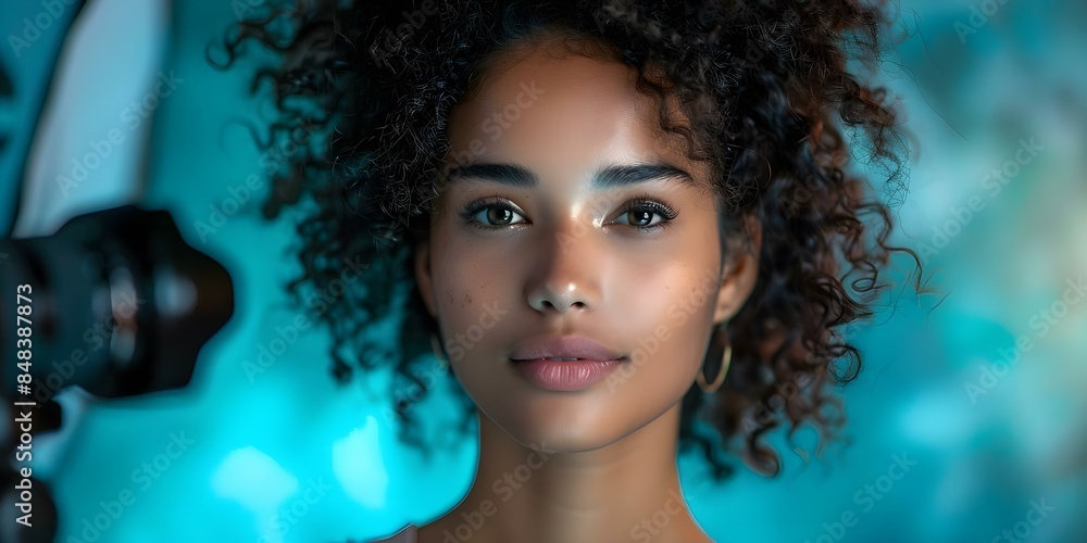 Model poses for photographer during a photoshoot. Concept Poses for ...