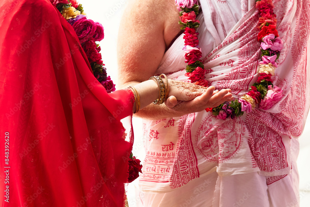 Indian Vedic fire ceremony called Pooja. A ritual rite, for many ...