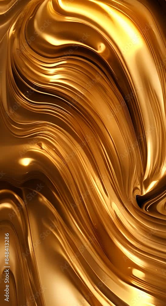 Golden liquid Abstract gold liquid Golden wave background abstract gold ...