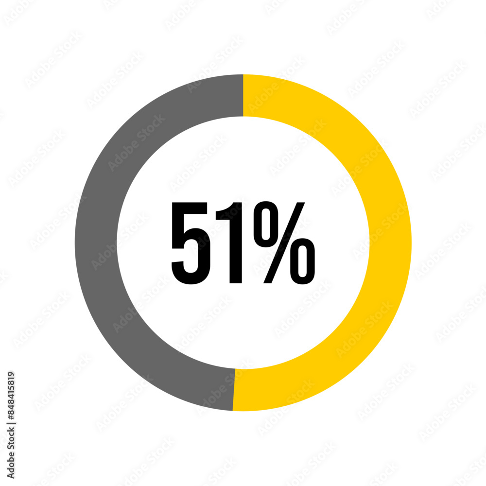 51% percent percentage diagram meter from ready-to-use for web design ...