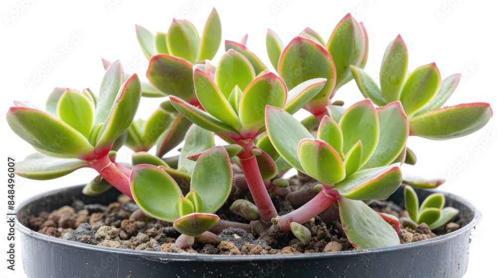 Crassula ovata gollum succulent Outdoor plant with tubular trumpet ...