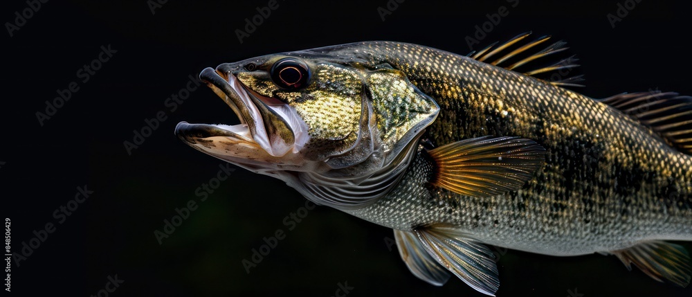 Bass fish known for its size and sporting value, found in lakes and ...