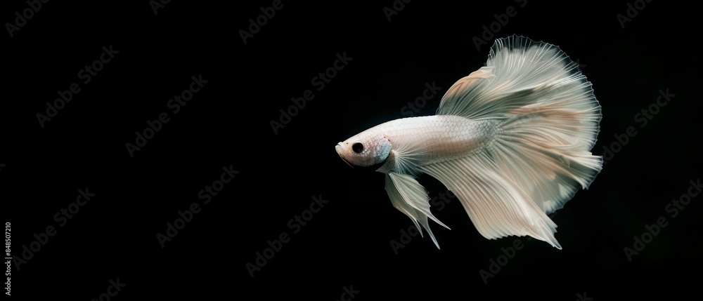 Betta colorful tropical fish known for its vibrant fins and territorial ...