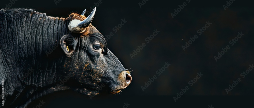 Bull male bovine known for strength and dominance in cattle herds ...