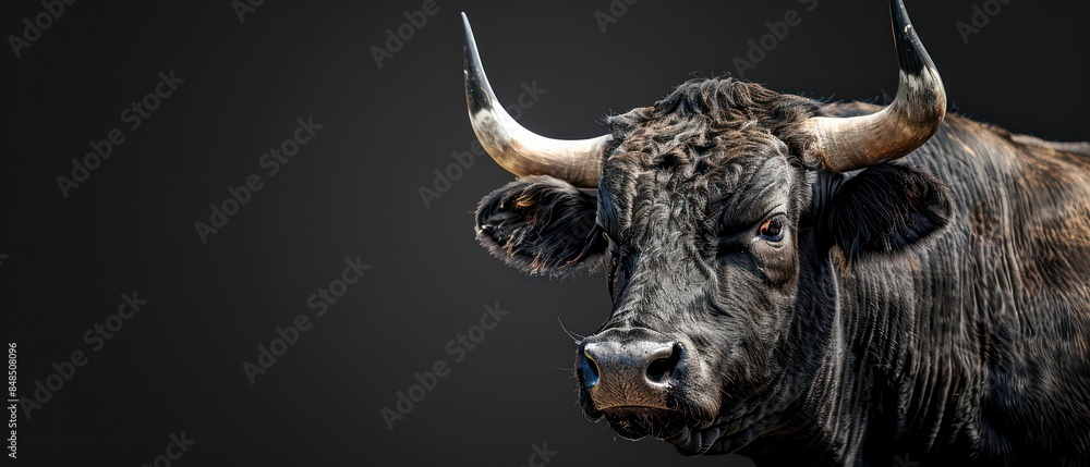 Bull male bovine known for strength and dominance in cattle herds ...