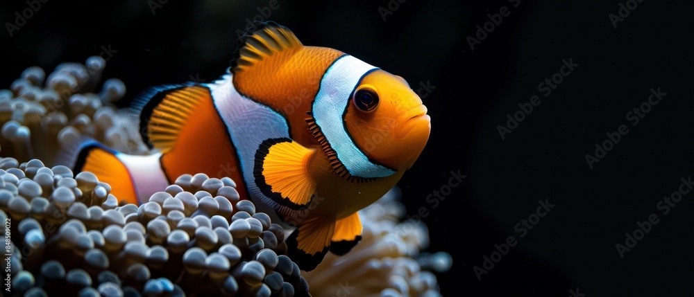 Clownfish small, brightly colored tropical fish known for its symbiotic ...