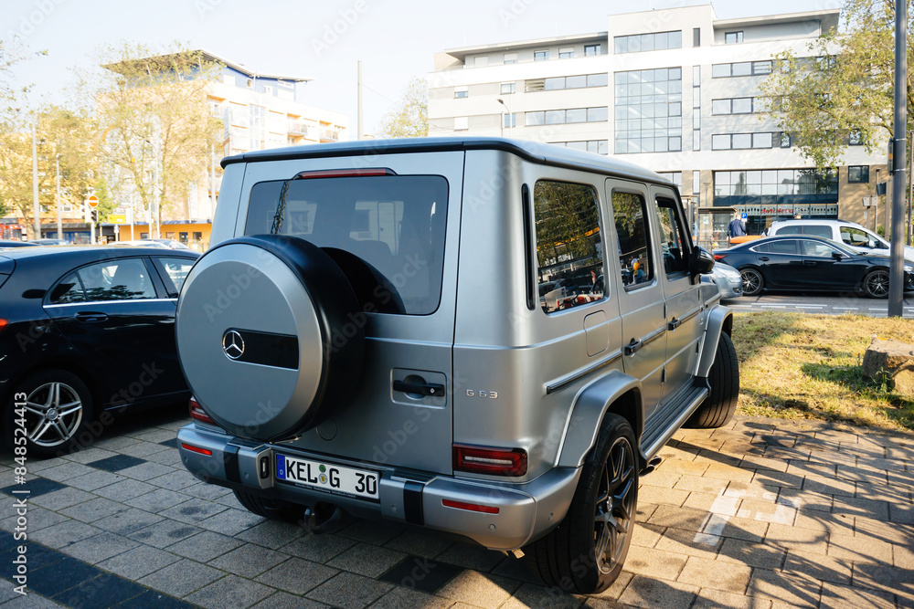 Kehl, Germany - May 27, 2023: Rear view of a luxury Mercedes-Benz G ...