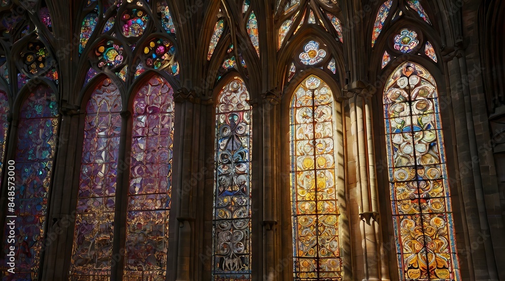 Church Interior, Cathedral Spires, Gothic Architecture, Stained Glass ...