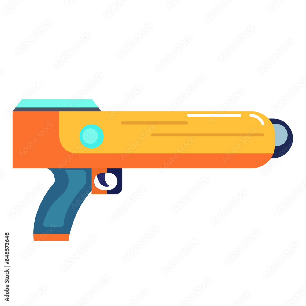 Hydro strike water gun toy vector illustration, water gel blaster gun ...