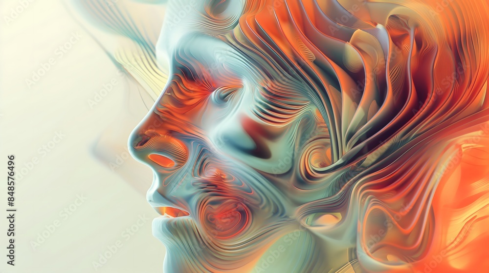 3. In a captivating visualization, an abstract 3D model offers a ...