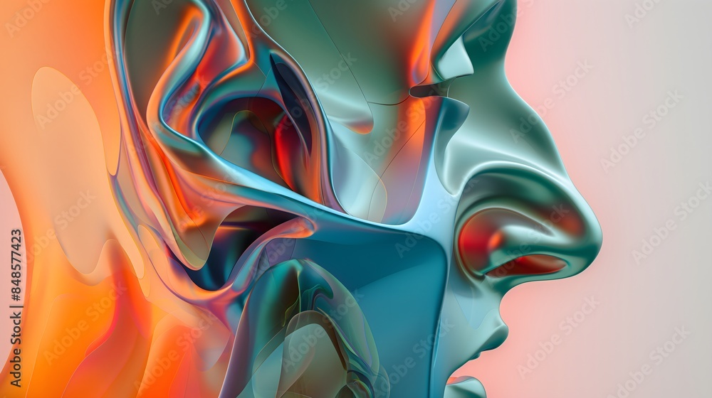 3. In a captivating visualization, an abstract 3D model offers a ...
