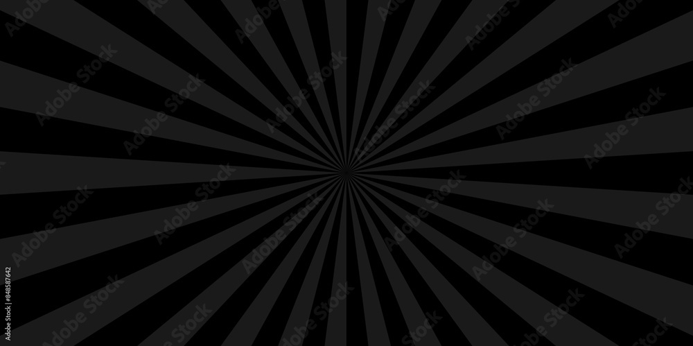 Abstract black sun rays and sunburst backdrop background. seamless ...