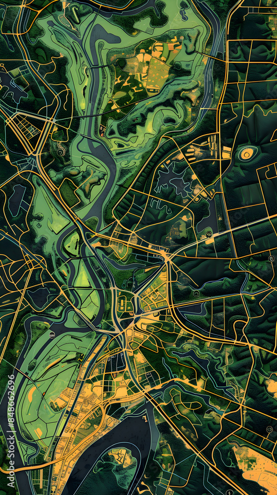 Foto de High-Contrast Base Map Highlighting Landforms, Water Bodies ...