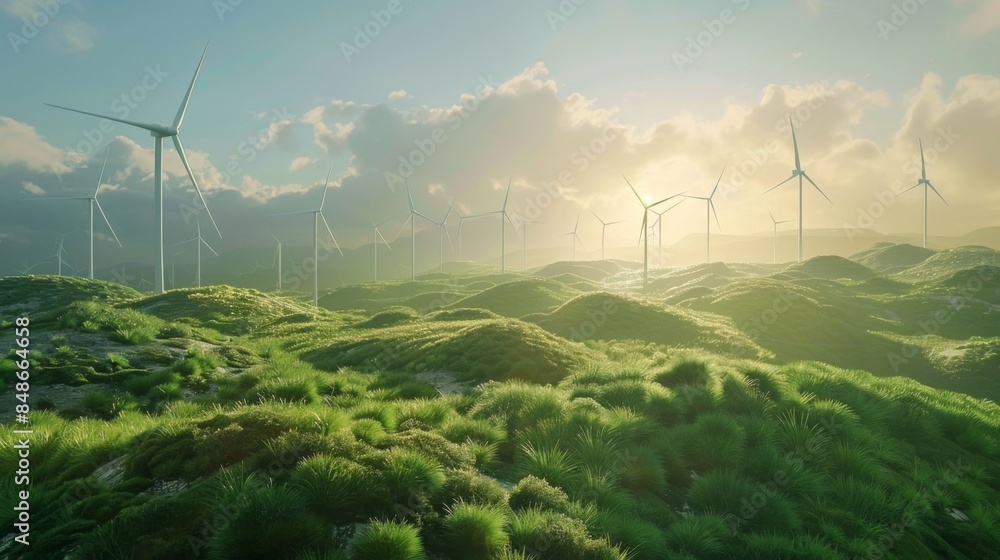 Green Energy Infrastructure, Sustainable Development, Modern renewable ...