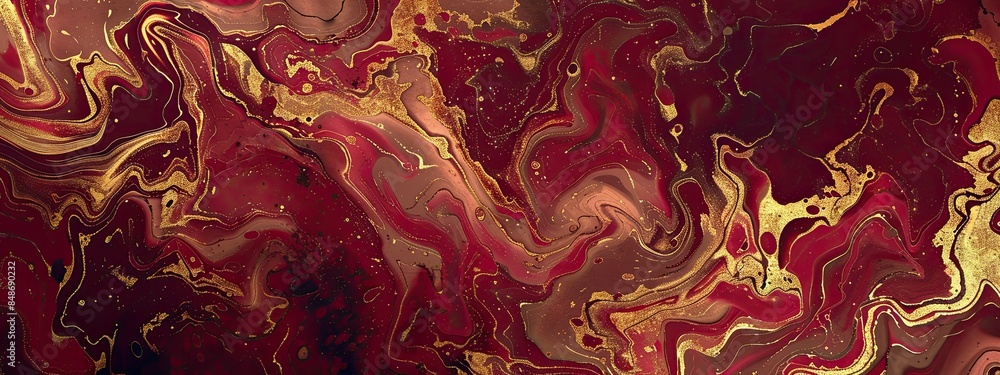 maroon and gold background with marbled texture Stock Illustration ...