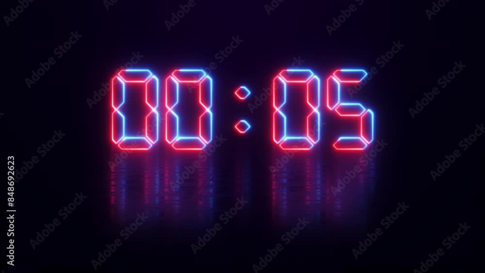 30 Seconds Neon Positive Countdown. 30 Seconds Digital Positive ...