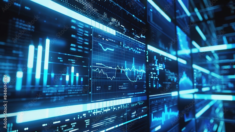 Stereoscopic Data Chart, Visual Data Screen, DataTable, Visual Data ...