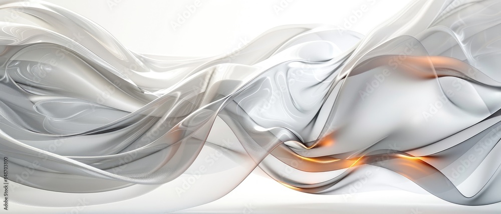 Sleek and stylish backdrop with smooth, transparent wave patterns and ...