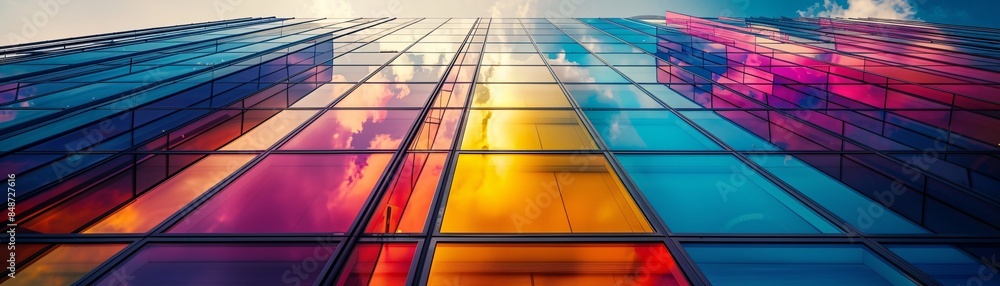 ภาพประกอบสต็อก Visually stunning architectural background featuring a ...