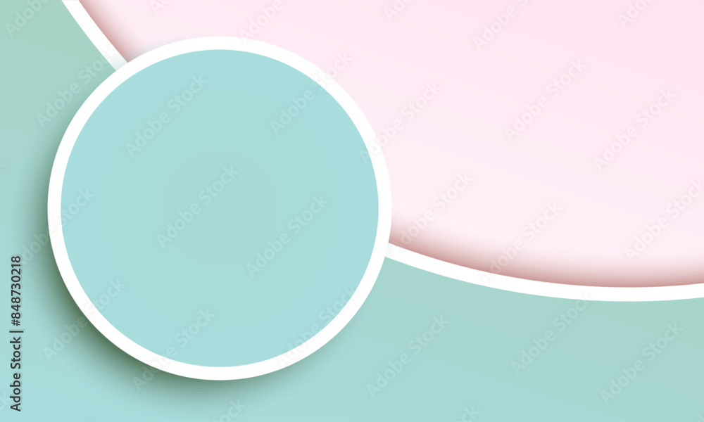 3d Avatar template illustration in pink blue color background. Avatar ...