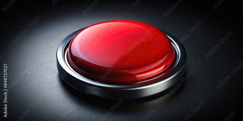 Moody red alert button in a dark setting , emergency, alert, urgent ...