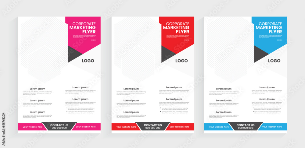 Modern a4 flyer design, Creative handout, poster design, and door ...