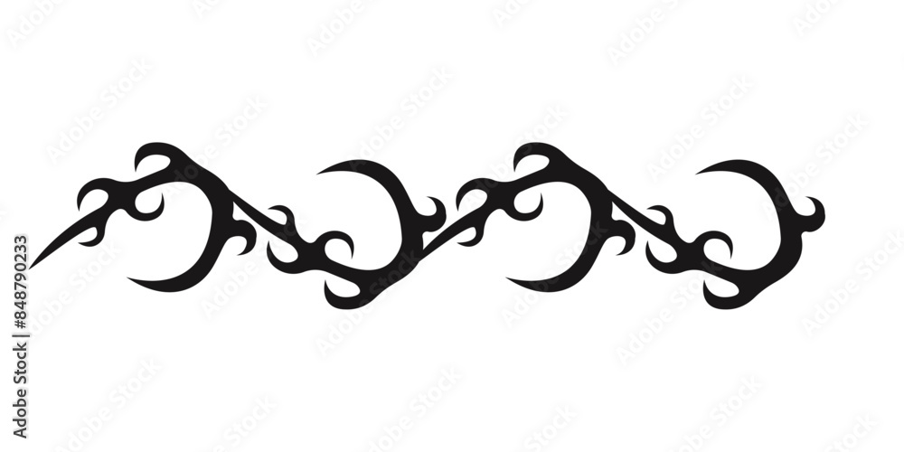 Neo tribal y2k wings flame aesthetic tattoo gothic cover, fire or wings ...