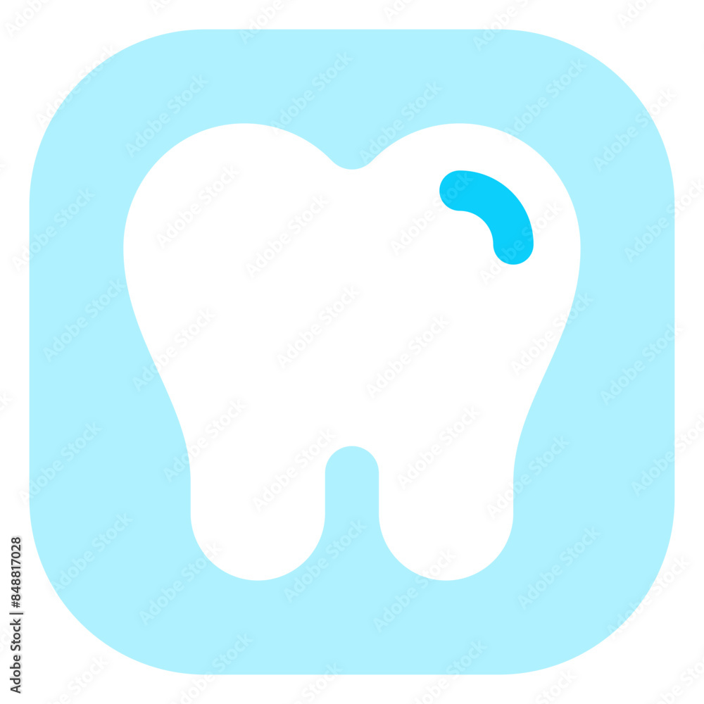 Editable molar, premolar, tooth vector icon. Dentistry, healthcare ...