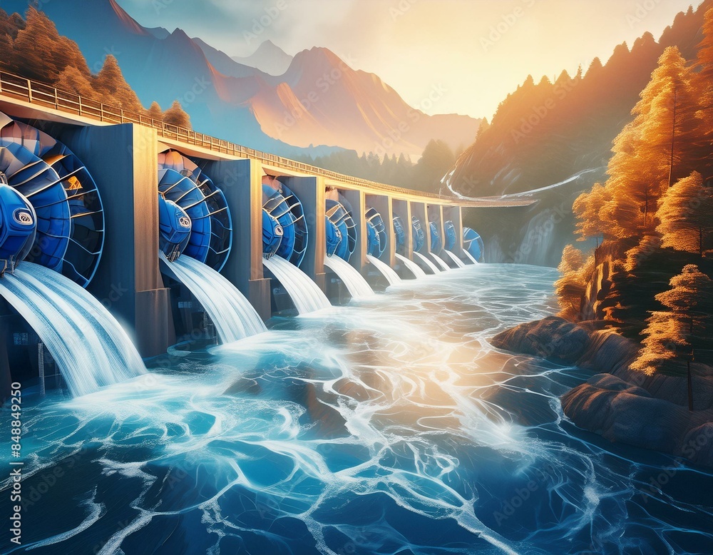 Converting Water's Energy into Electricity How a Hydroelectric Power ...
