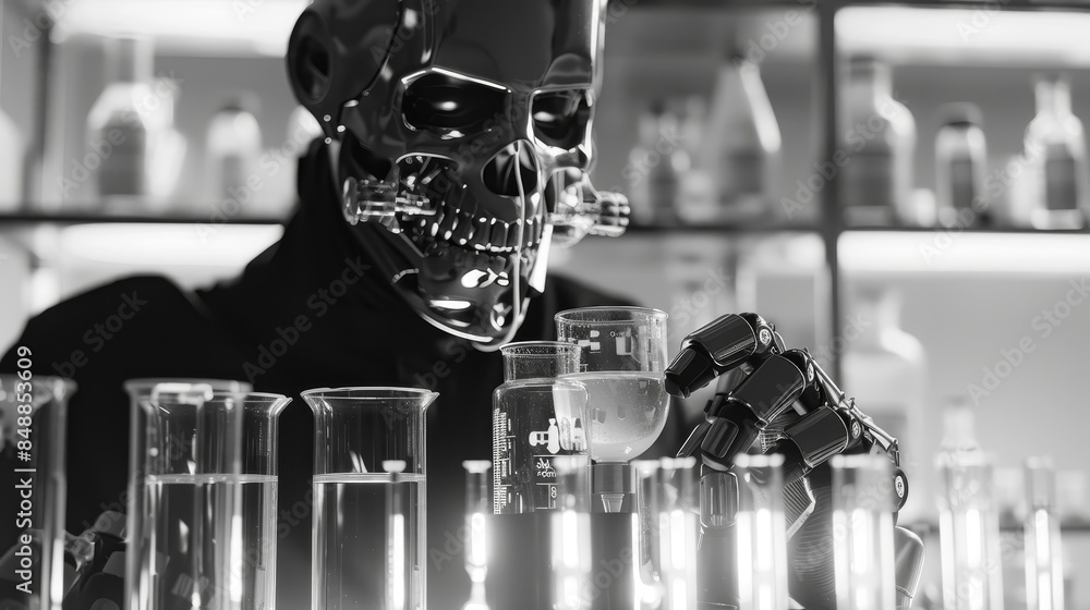 Demon core precautions, lab safety, front view, showing preventative ...