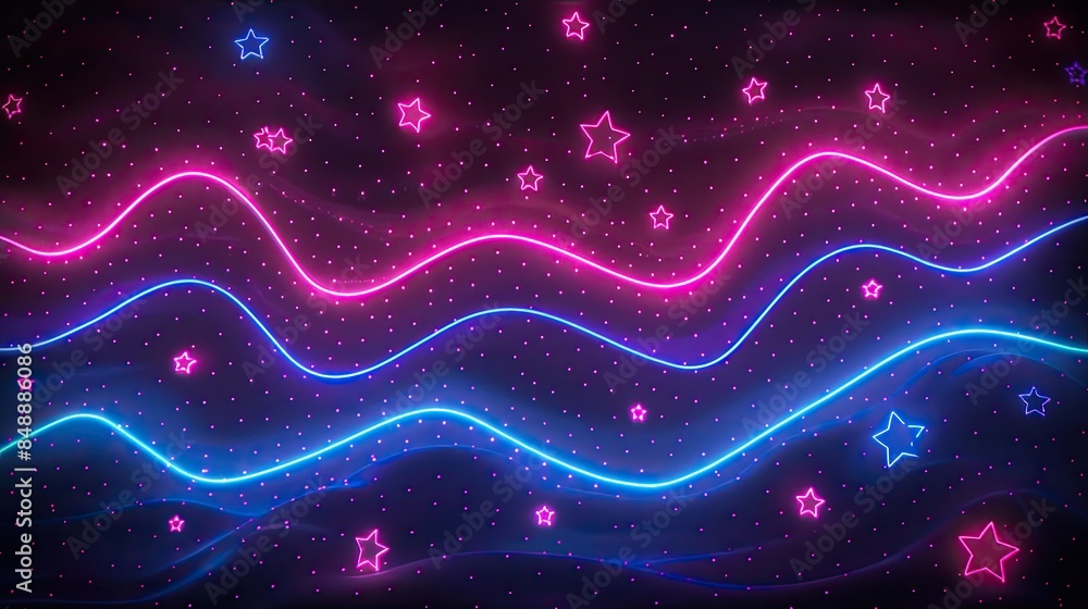 Retro Remix Bold neon patterns, inspired by the energy of disco and the ...