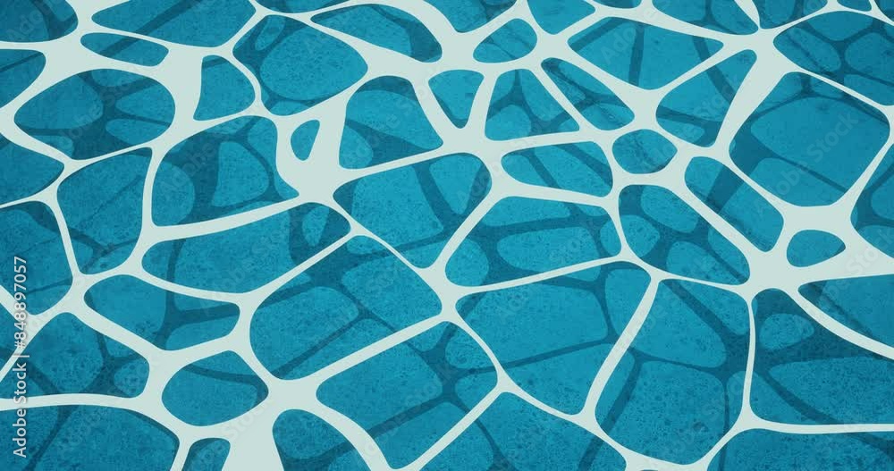 Ripples on a blue and white water illustration. Anime Style. The water ...