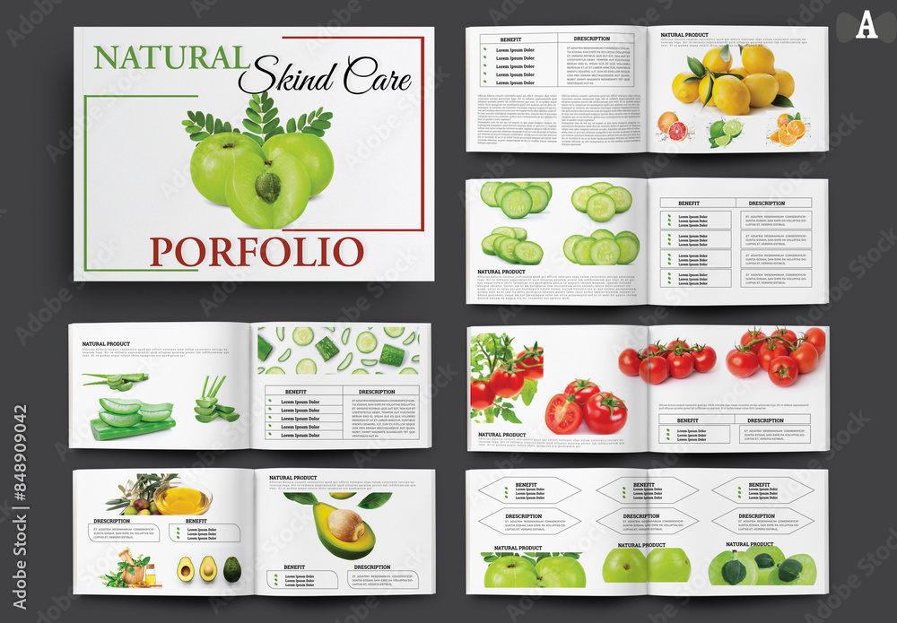 Natural Portfolio Magazine Template Stock Template | Adobe Stock