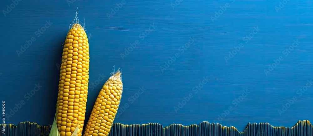 Minimalist art featuring a creative corn wall painting inspired by ...
