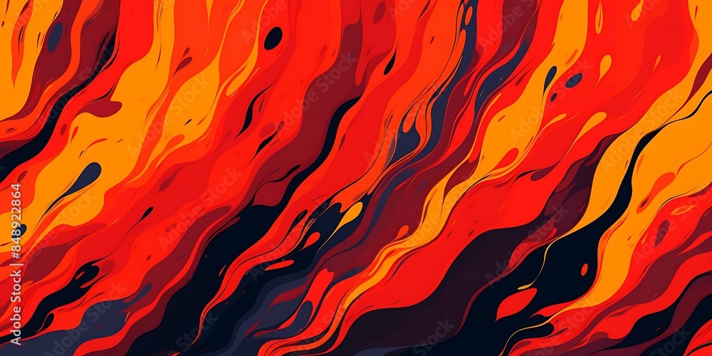 a colorful fire background with a red, orange, and blue color scheme ...