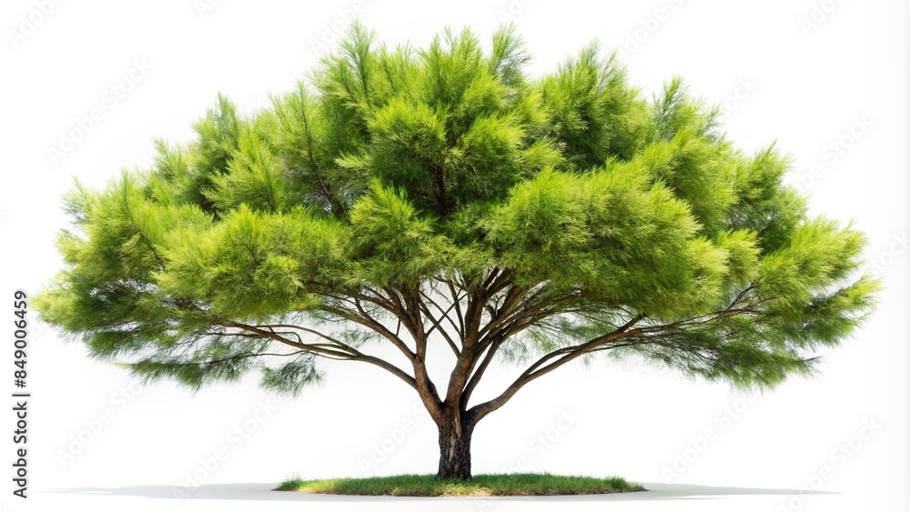 ภาพประกอบสต็อก Casuarina Glauca hanging isolated on white background ...