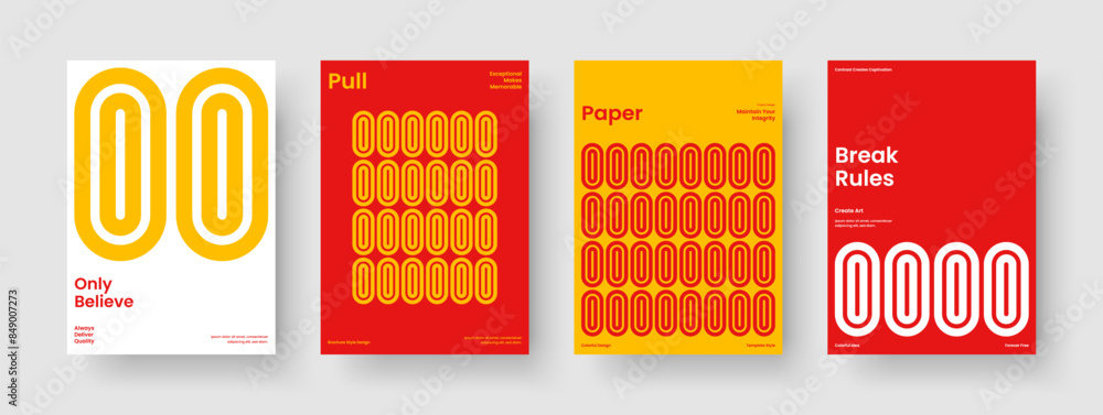 Abstract Book Cover Layout. Creative Banner Design. Isolated Flyer ...